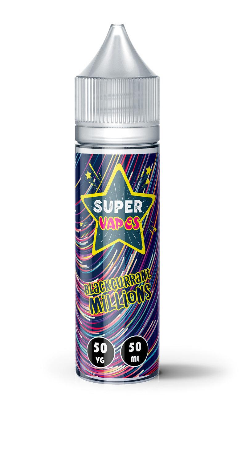 Blackcurrant Millions 50ml Shortfill by Super Vapes | Free Delivery